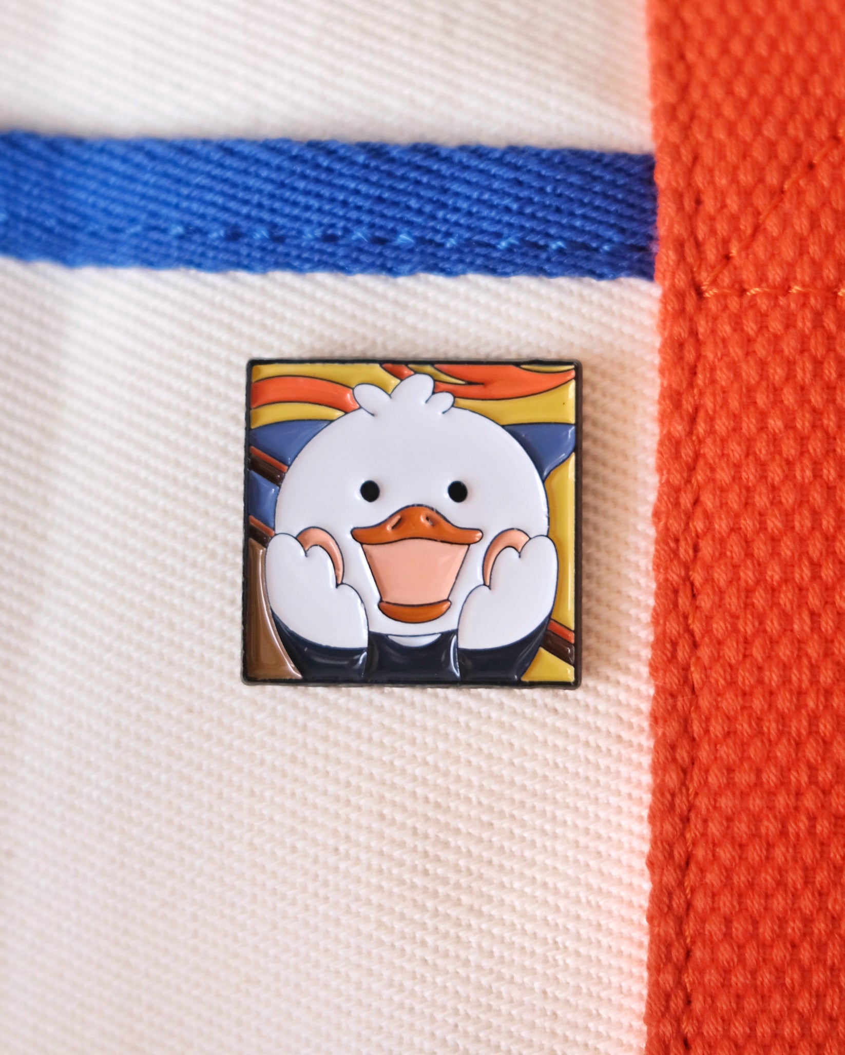The Scream(ing Duck) Enamel Pin